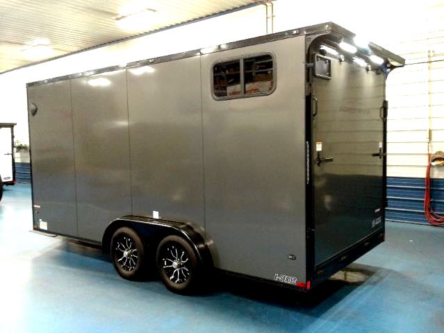 7.5x16 Slope V-Nose Enclosed Trailer **Side Window** | Metzler Auto ...